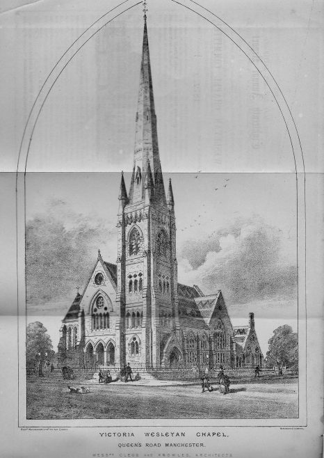 Manchester, Victoria Wesleyan chapel, Queens Road, Cheetham Hill ...