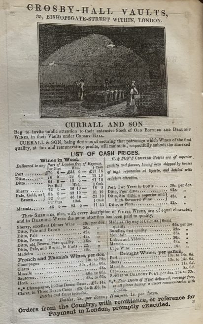 Wesleyan Methodist Magazine 1847 edition with advert for wine ...
