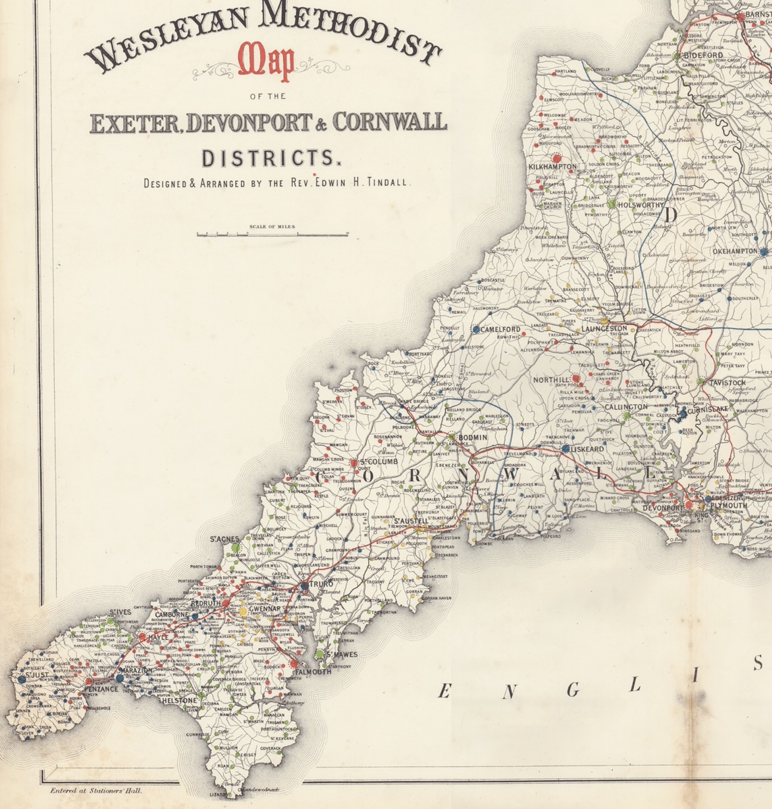 Registered Wesleyan Methodist places of worship in Cornwall, 1867 ...