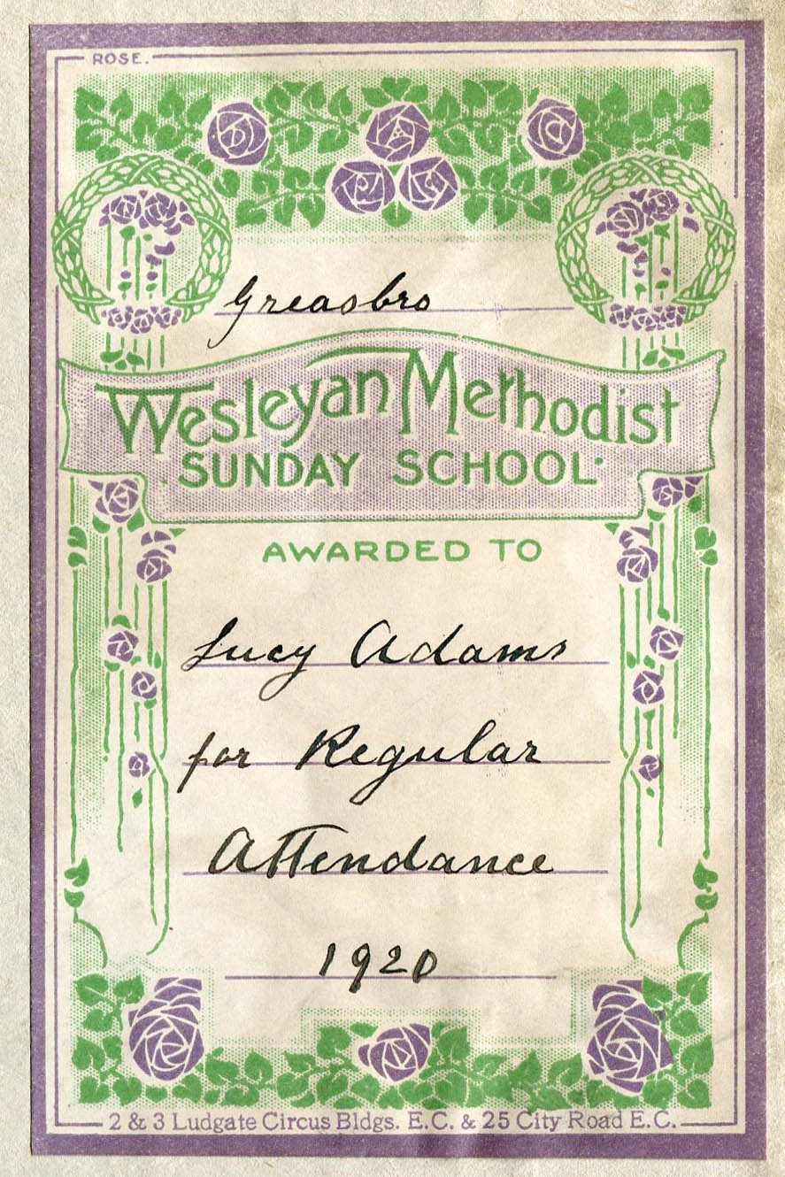Greasborough Wesleyan Methodist | Sunday Schools | My Wesleyan Methodists